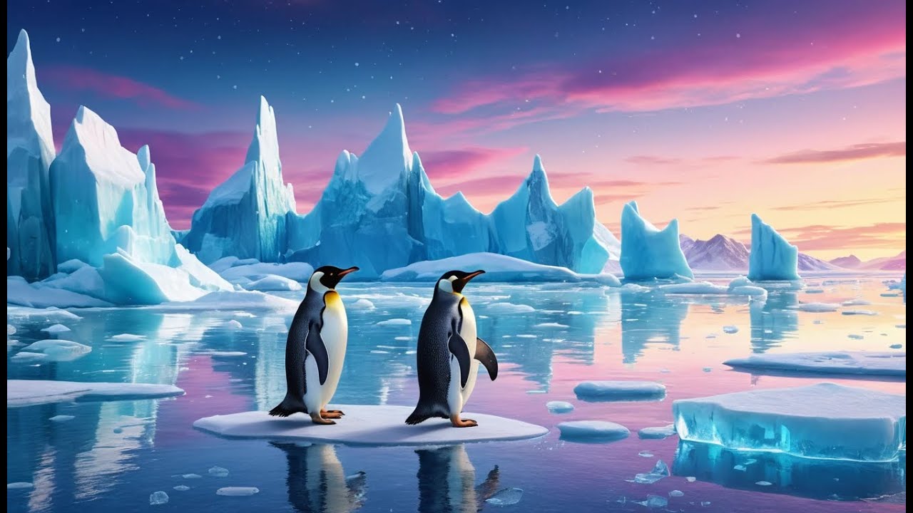 Penguin Train – Who Slips on the Tracks First? | Funny Penguin Song for ...