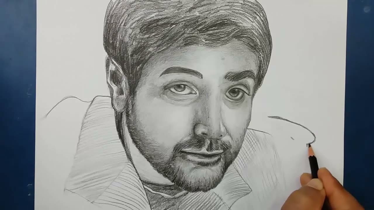 Prosenjit Chatterjee drawing step by step - YouTube