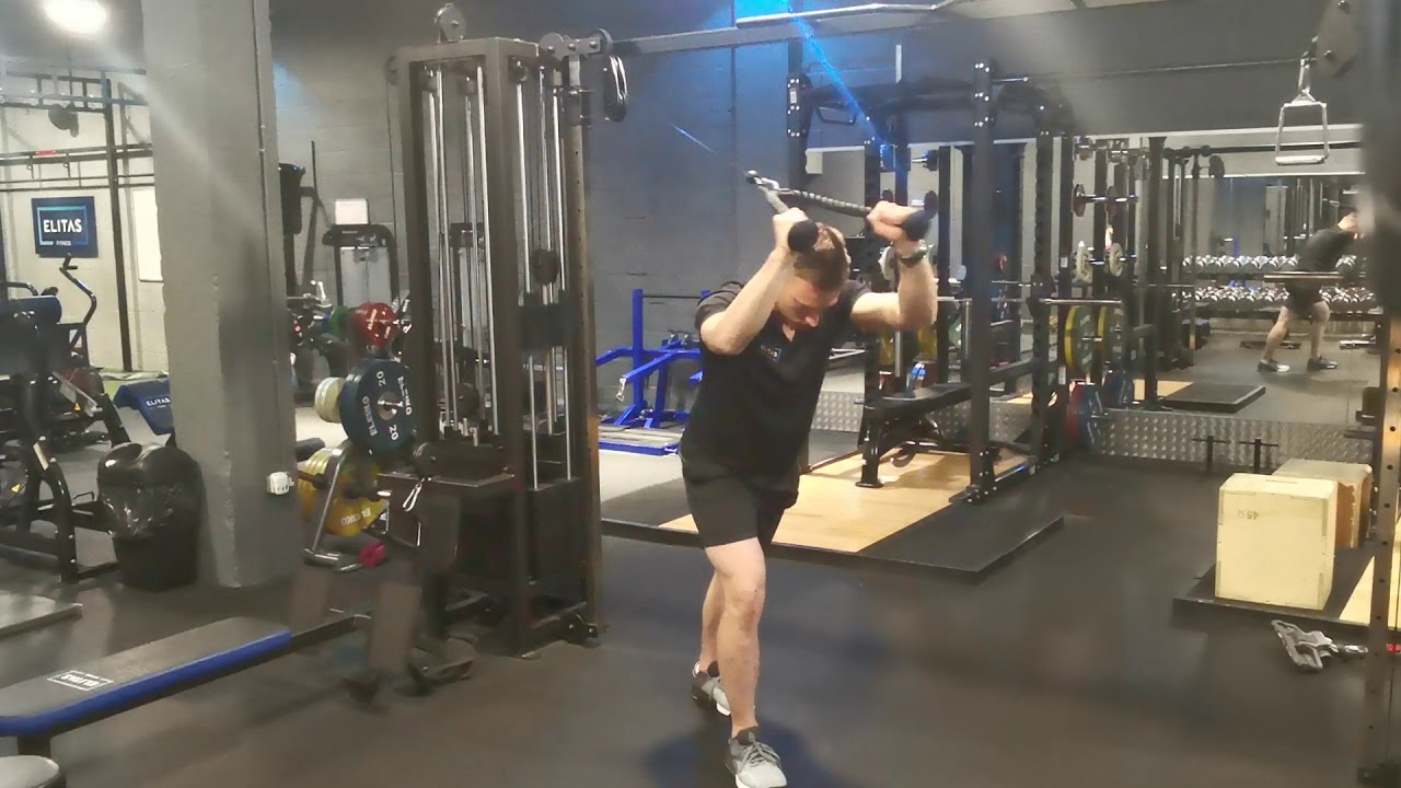 Standing Cable Overhead Triceps Extensions - YouTube