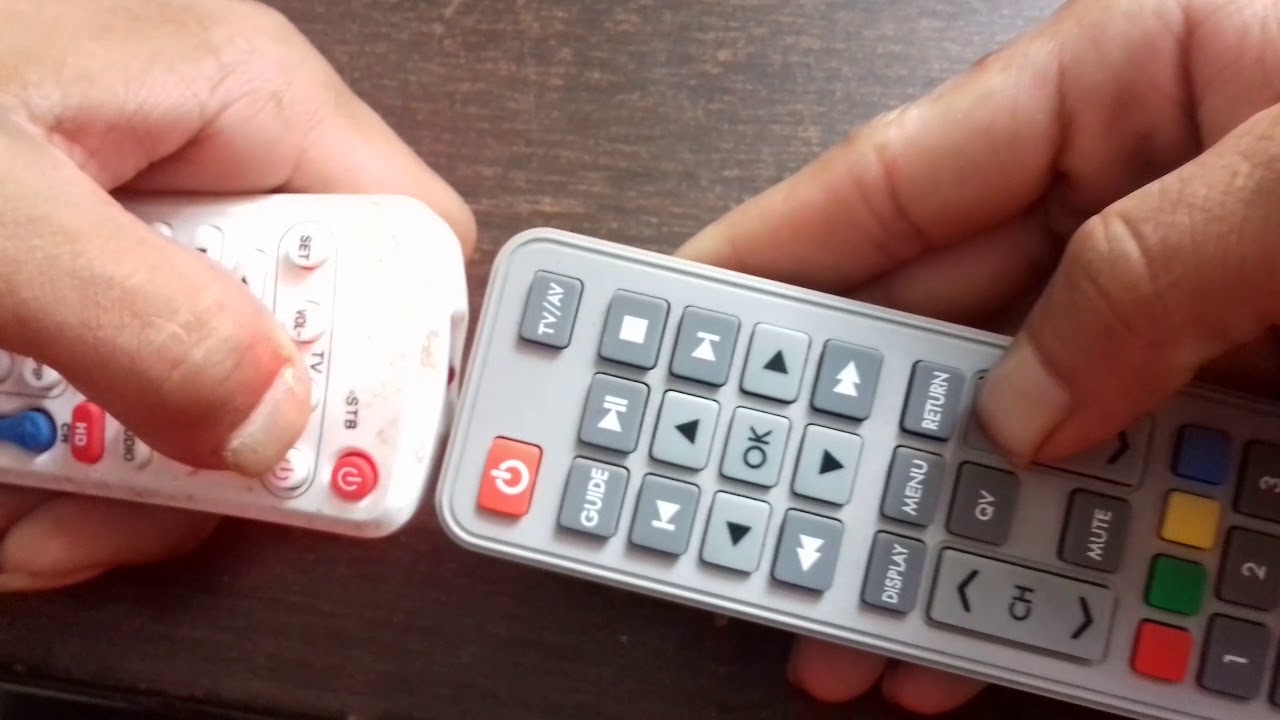 tv remote and settop box remote pairing - YouTube