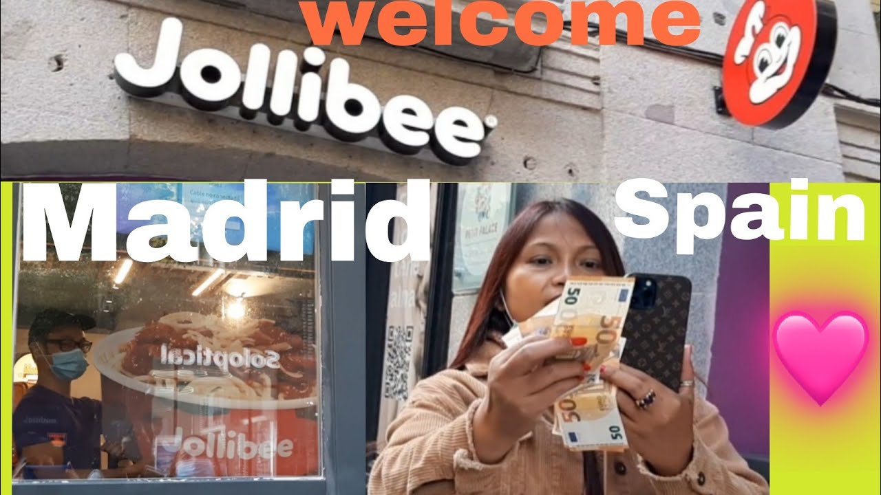 PART 1 GRAND OPENING NG JOLLIBEE SA MADRID SPAIN...CRISTINA1122VALENCIA ...