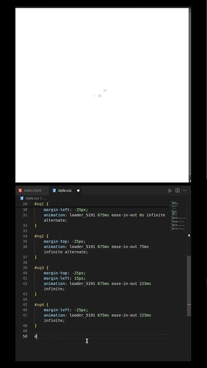 Creating a square loader like this using only HTML & CSS. #coding # ...