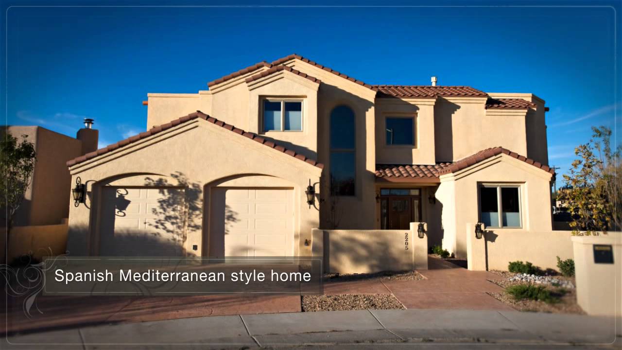 Albuquerque, NM Spanish Mediterranean New Construction Home - YouTube