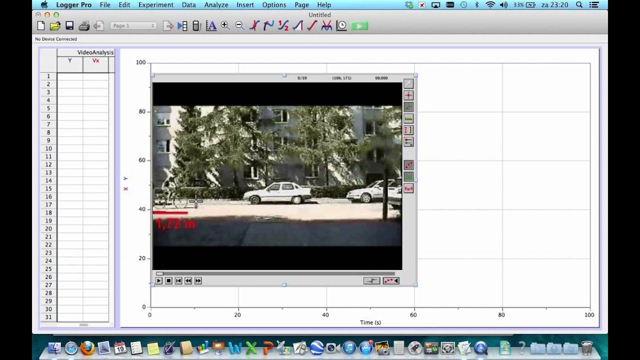 LoggerPro handleiding video importeren en analyseren - YouTube