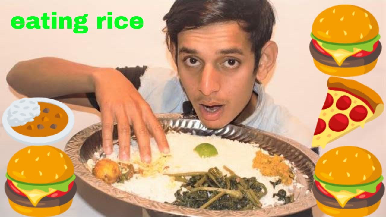 eating rice asmr show~eating rice challenge competition~eating bangali ...