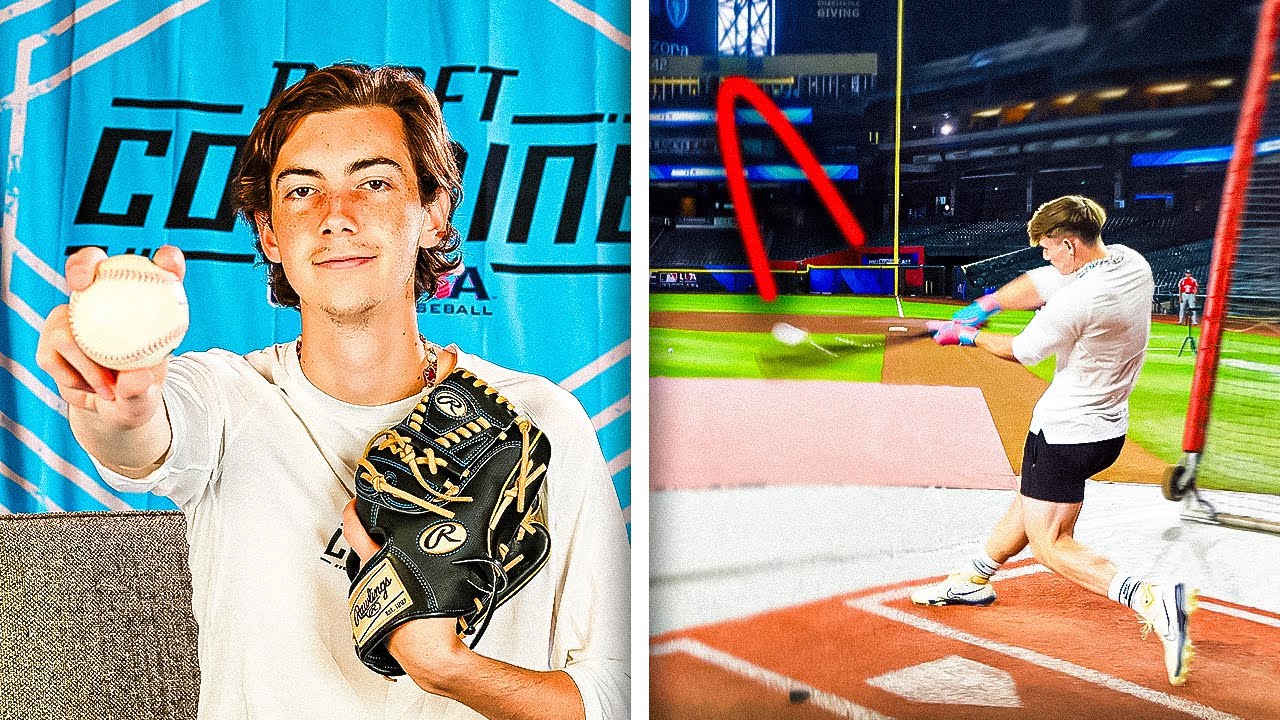 We Tried Out At The MLB Draft Combine… - YouTube