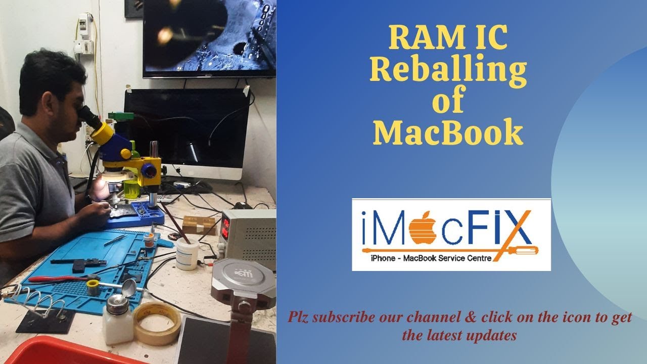 reball macbook inbuilt ram ic - YouTube