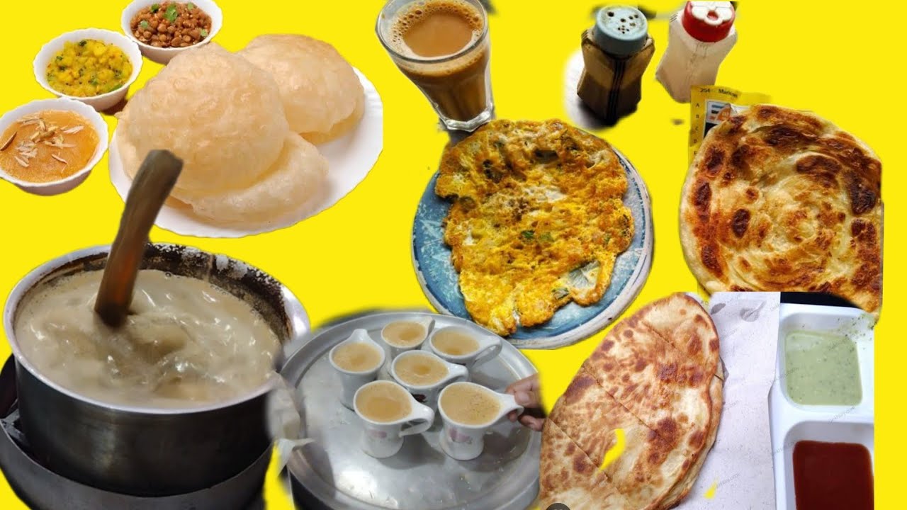 street food|best nashta in Karachi| chai|cheesy paratha|hulva puri|anda ...