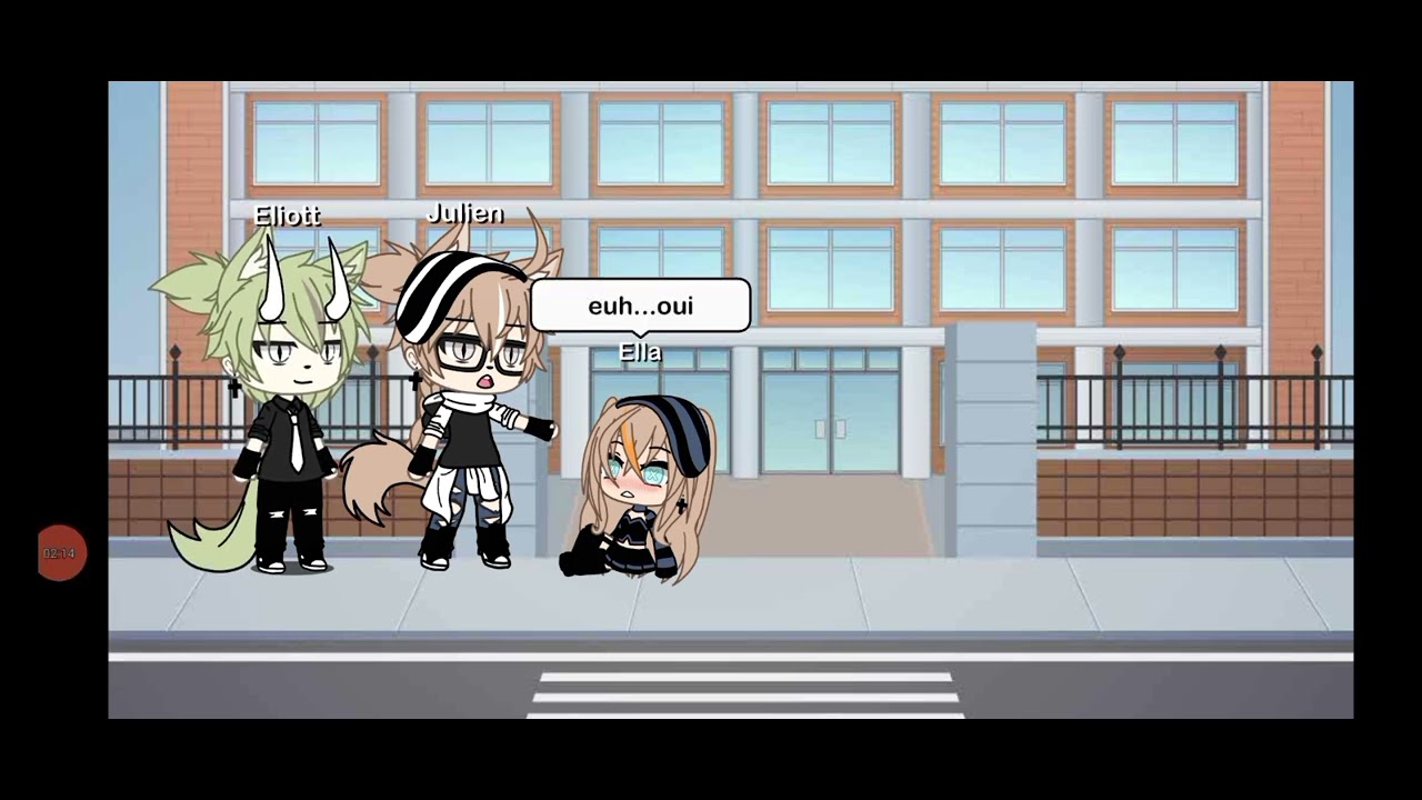 Gacha life : partie 1 la nouvelle étudiante du collège - YouTube