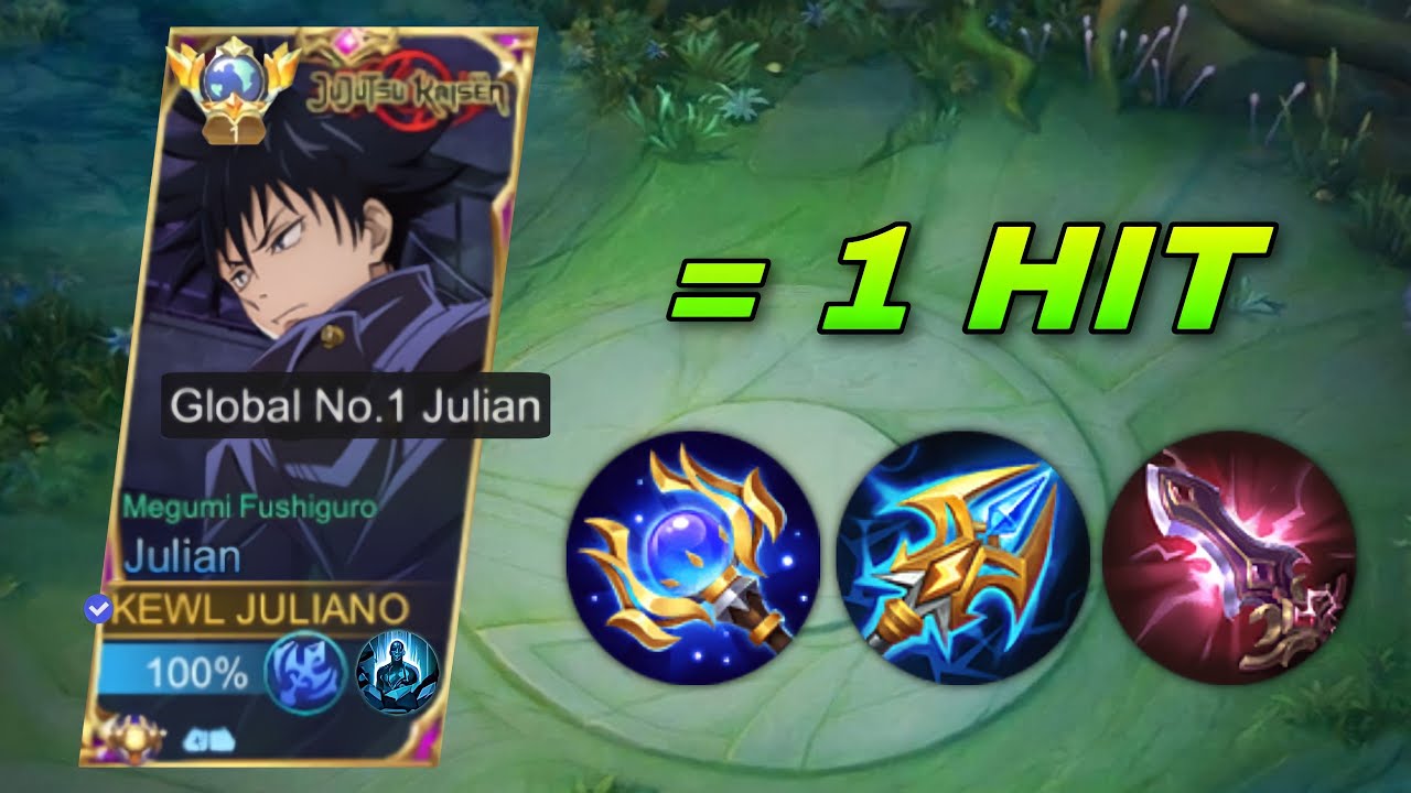 FINALLY!! NEW BEST JULIAN 1 HIT BUILD IS HERE!!😱 Mobile Legends: Bang ...