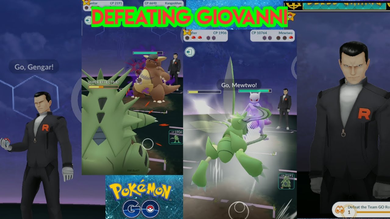 Defeated Giovanni epic battle || Giovanni's team rocket balloon ...