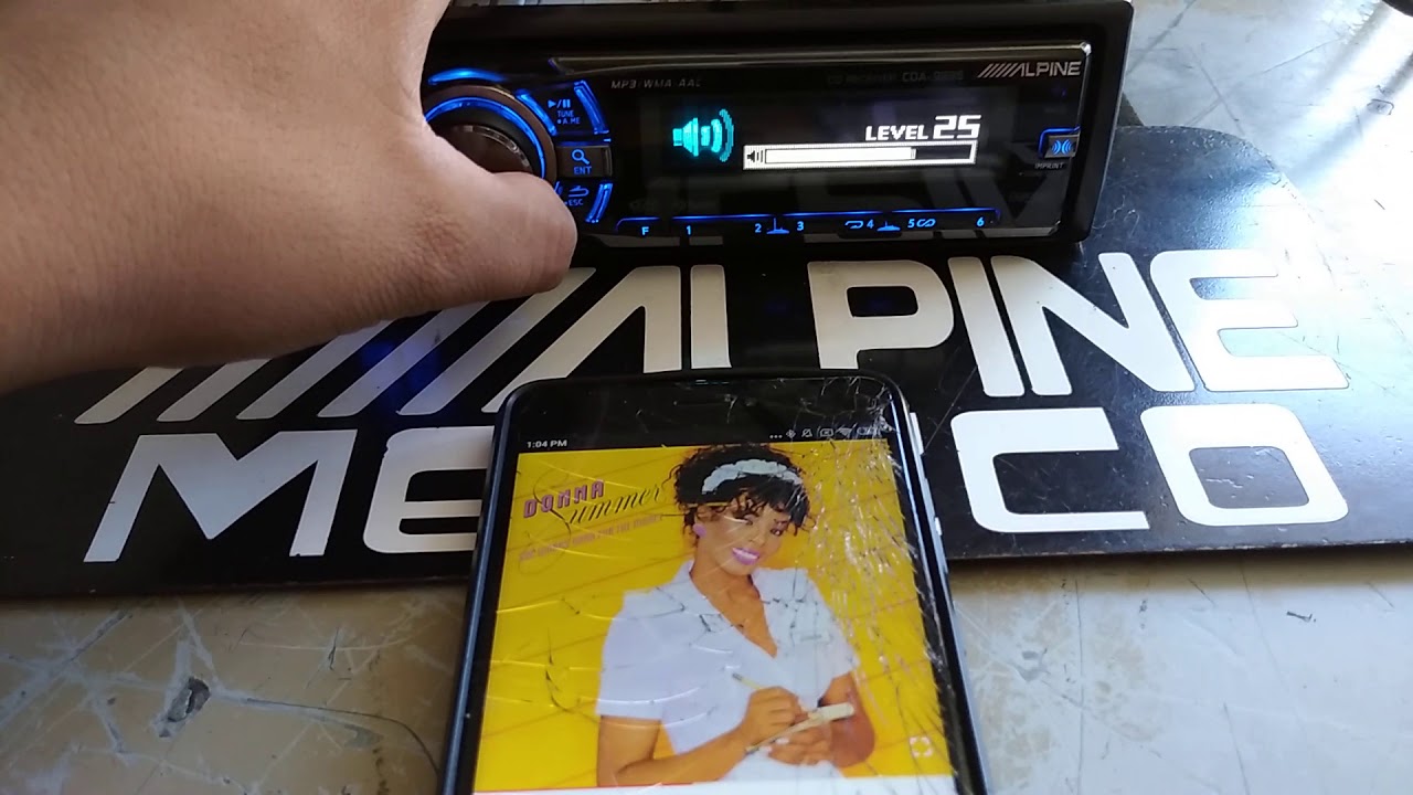 Alpine CDA 9886 + interface bt Ai net - YouTube