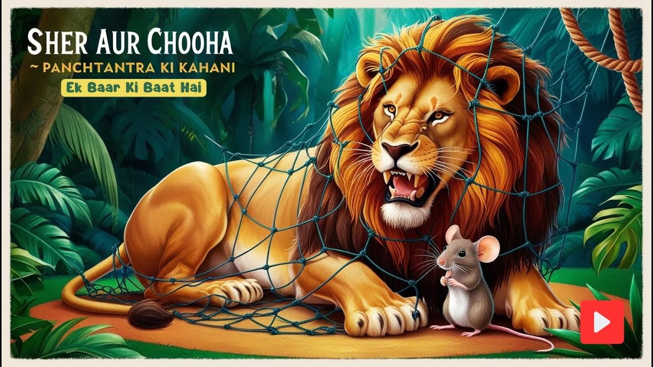 शेर और चूहा | Sher Aur Chooha| Lion and the Mouse in Hindi ...