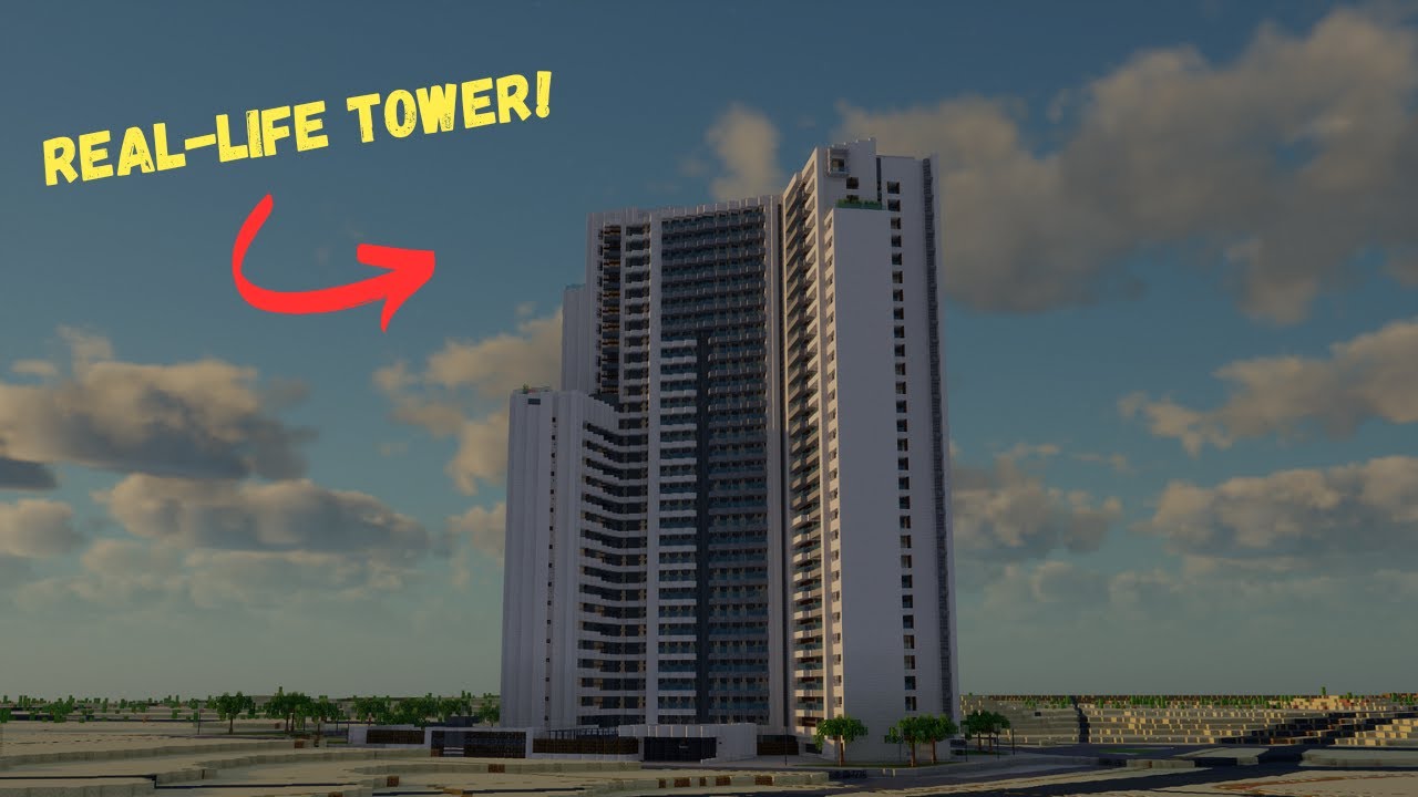 1:1 Scale Minecraft Real-Life Modern Tower! - Timelapse - YouTube