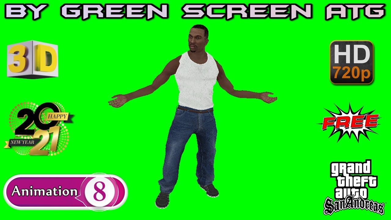 Cj Green Screen Gta Effects Gta San Andreas Chroma Key Animation 3D ...