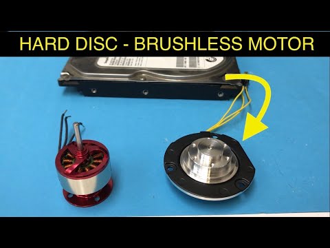ARIZALI HARD DİSKLERİ FIRÇASIZ MOTOR OLARAK KULLANIN, PC HARD DİSK MOTORUNU ESC İLE ÇALIŞTIRMA