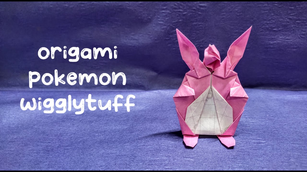 Origami Pokemon Wigglytuff Step By Step (Pokemon Go) - YouTube