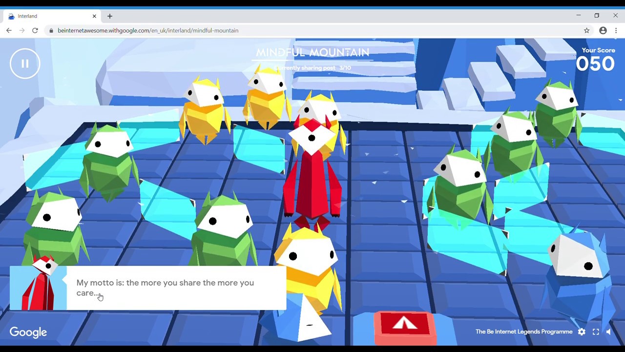 Being Internet Awesome with Interland! #3 Mindful Mountain - YouTube