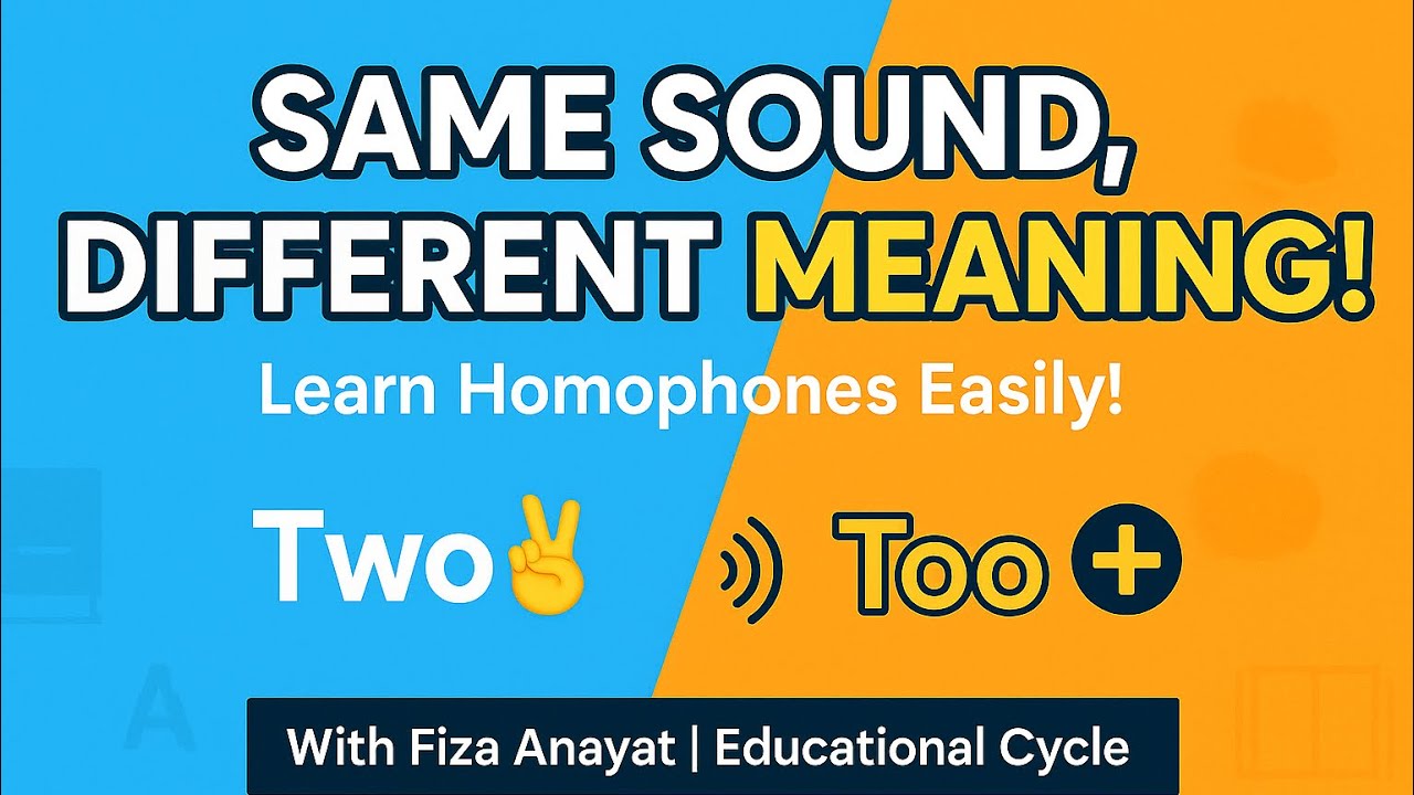 Homophones Explained Words That Sound the Same but Spell Different ...