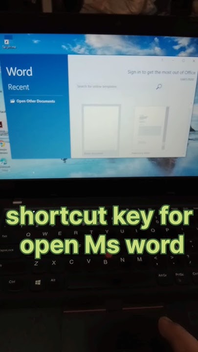 Shortcut Key For Ms Wordhow To Shortcutkey Open Mswordshorts Youtubeshorts Shortvideo