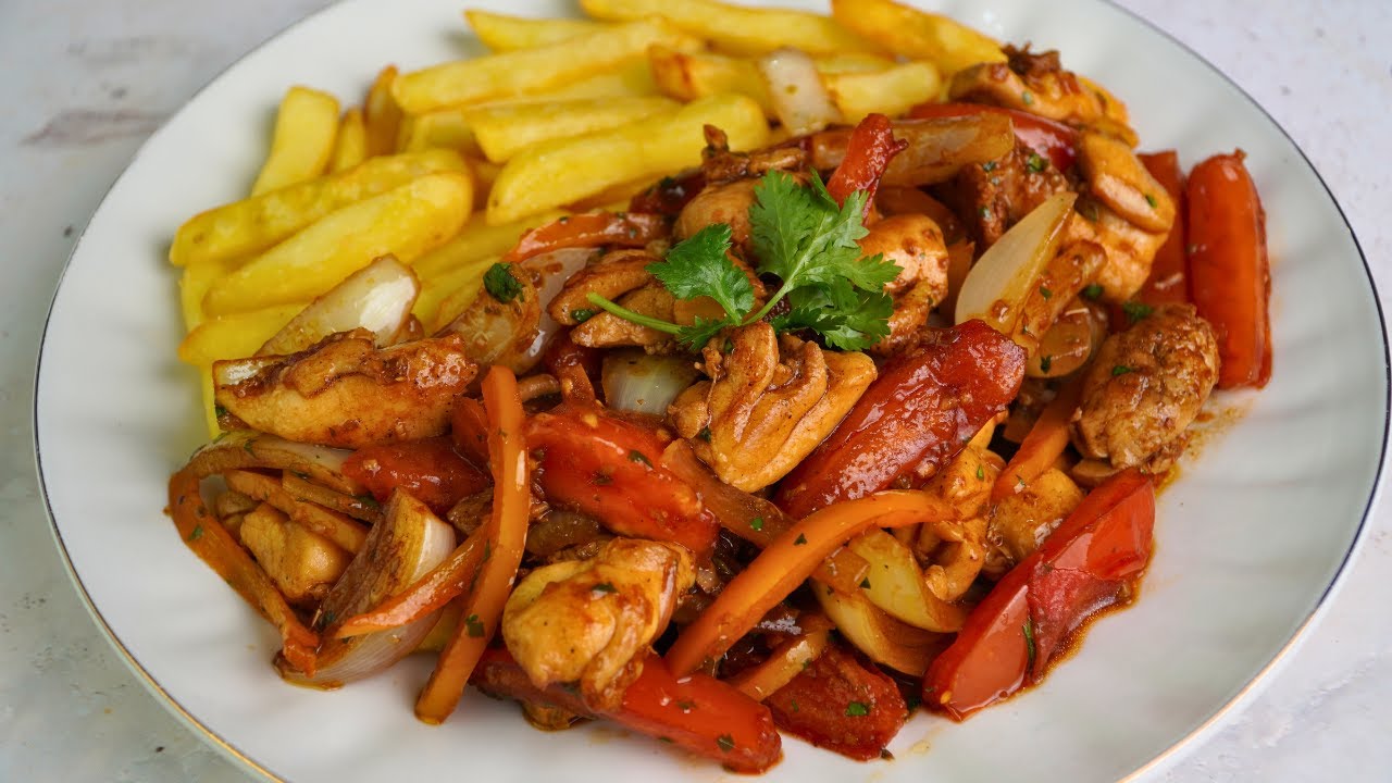 🇵🇪 Pollo Saltado Peruano | Receta Fácil de Pollo Saltado - YouTube