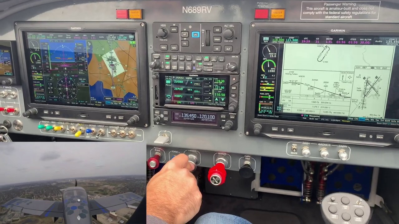 Garmin G3X & GTN-650Xi - Instrument Approach: KMSN RNAV03 - YouTube