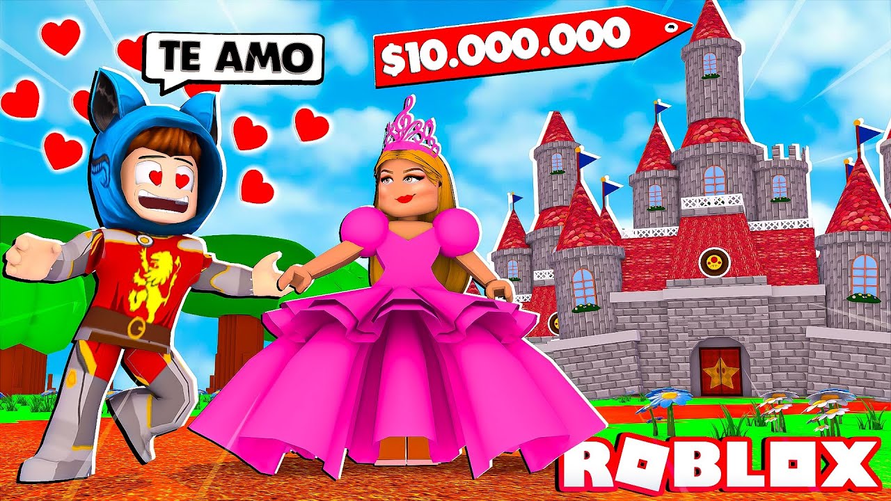 BEBE MILO CREA SU CASTILLO para CONQUISTAR PRINCESAS en ROBLOX - YouTube
