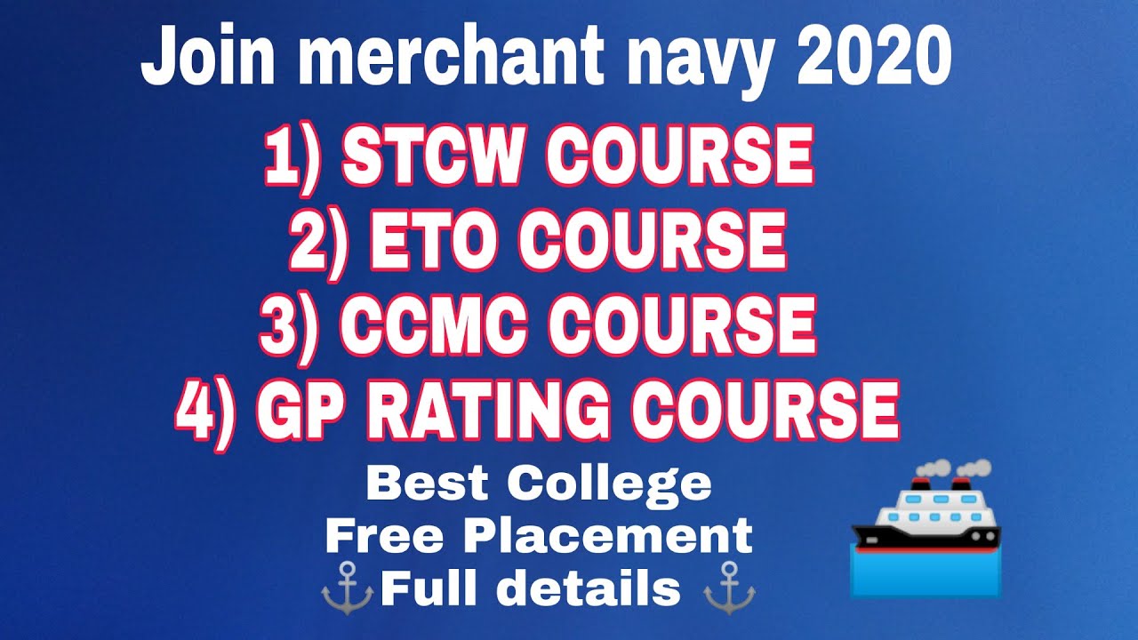 STCW COURSE | ETO COURSE | SALOON RATING | GP RATING COURSE | full ...