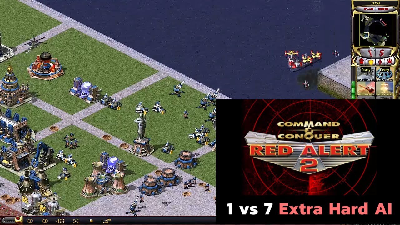 Red Alert 2 Yuri's revenge I Protect The Flag 1 vs 7 Extra Hard AI ...