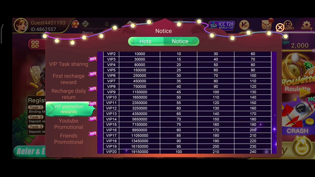Rummy Yes VIP Task Share Extra Bonus. - YouTube
