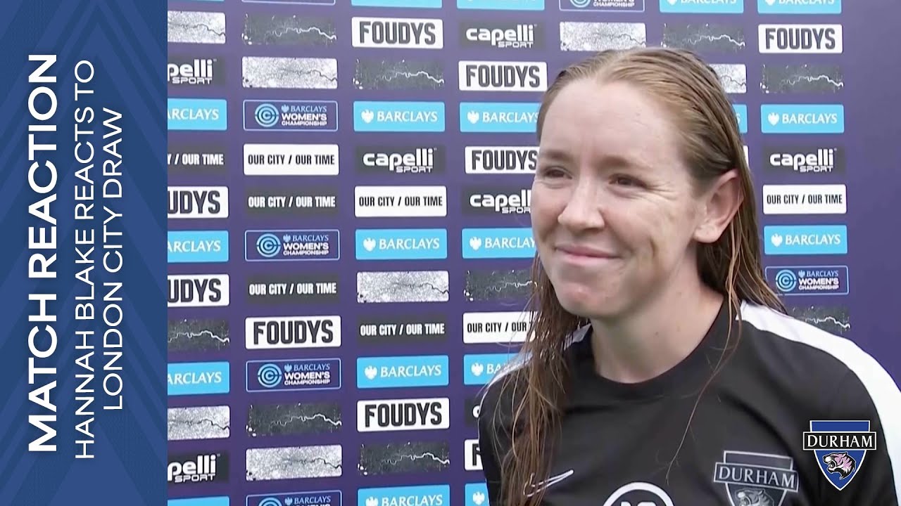 Match Reaction | Hannah Blake reacts to London City draw - YouTube