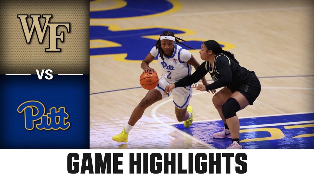 Wake Forest vs. Pitt Game Highlights | 2023-24 ACC Women's Basketball ...