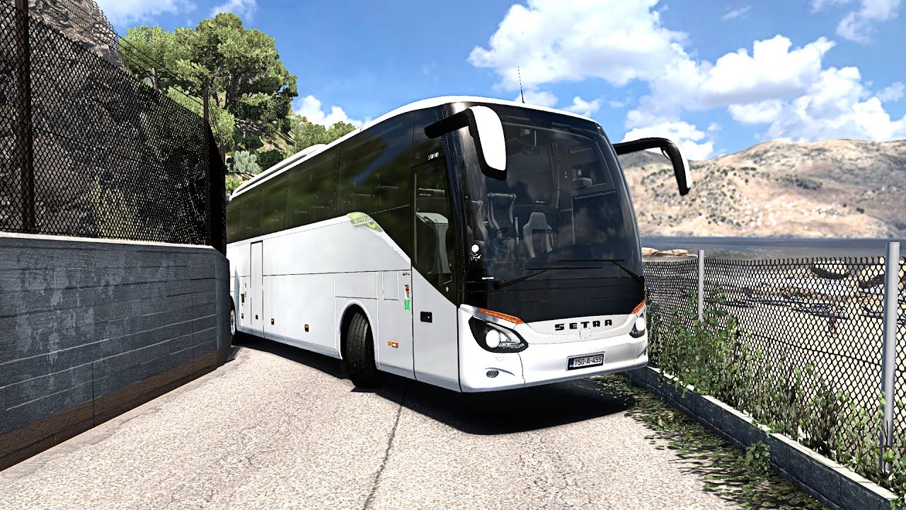 Realistic Bus Driving Through Roads of Greece | Euro Truck Simulator 2 ...
