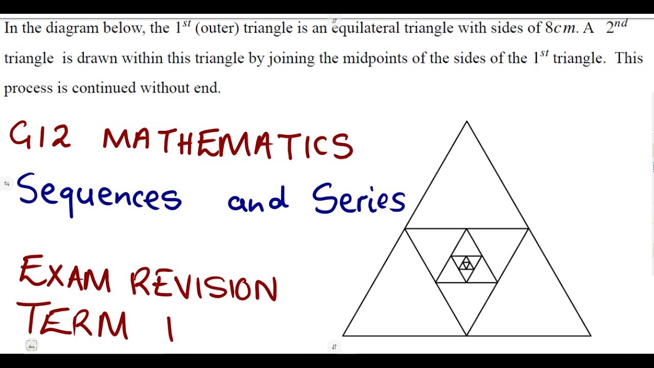 Mathematics Grade 12 Number Patterns , Sequences and Series Exam Term 1 ...
