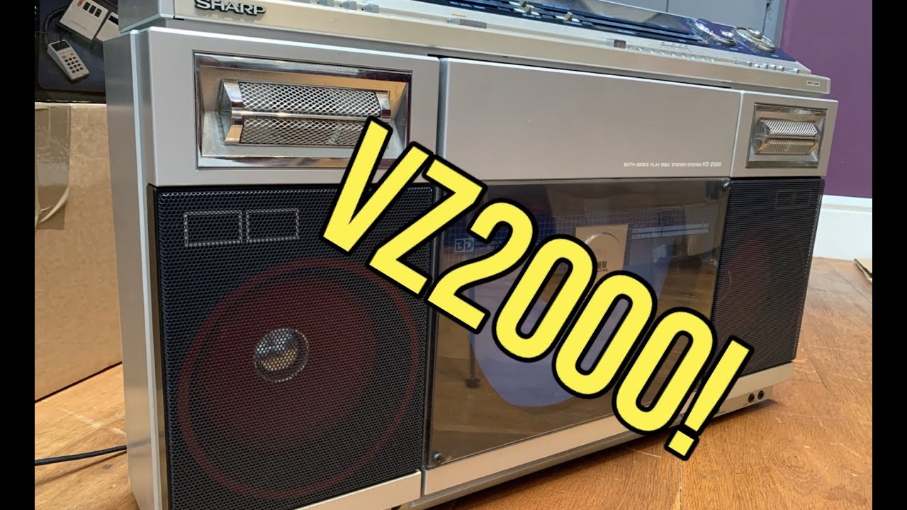 Sharp VZ2000 Vinyl Record & Radio Cassette Recorder. 1980's Boombox ...