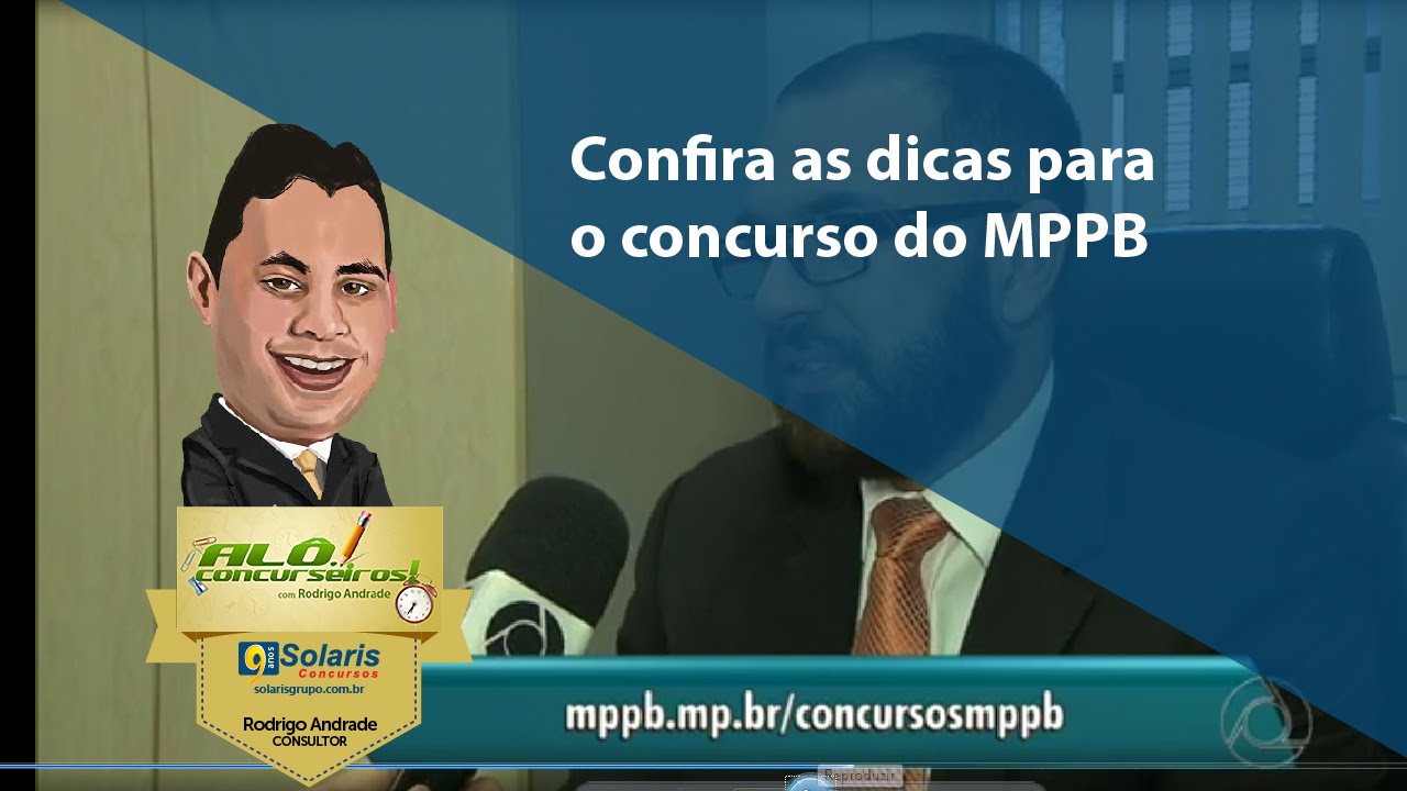 Confira as dicas para o concurso do MPPB - YouTube