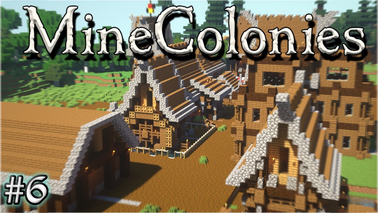 ⚒️ Minecolonies Survival: #6 - Hospital, Bakery & Library [Season 2 ...