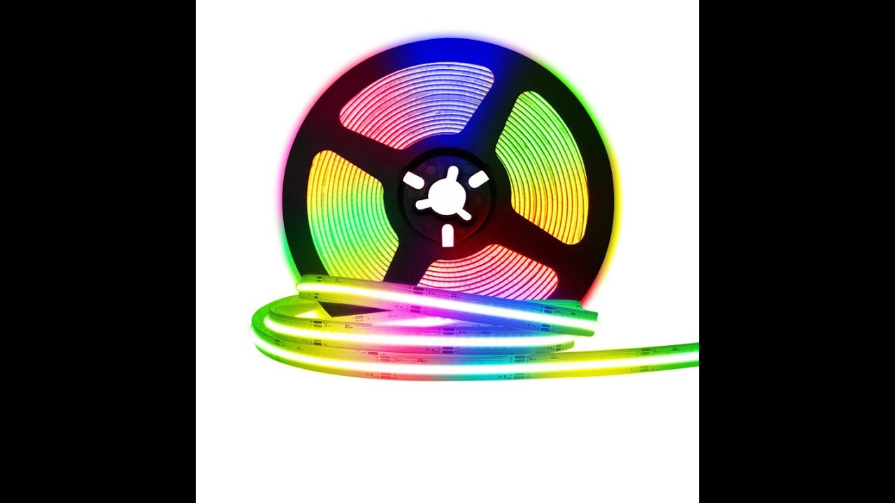 rgbic cob led strip ,addressable RGB Cob LED Strip - YouTube