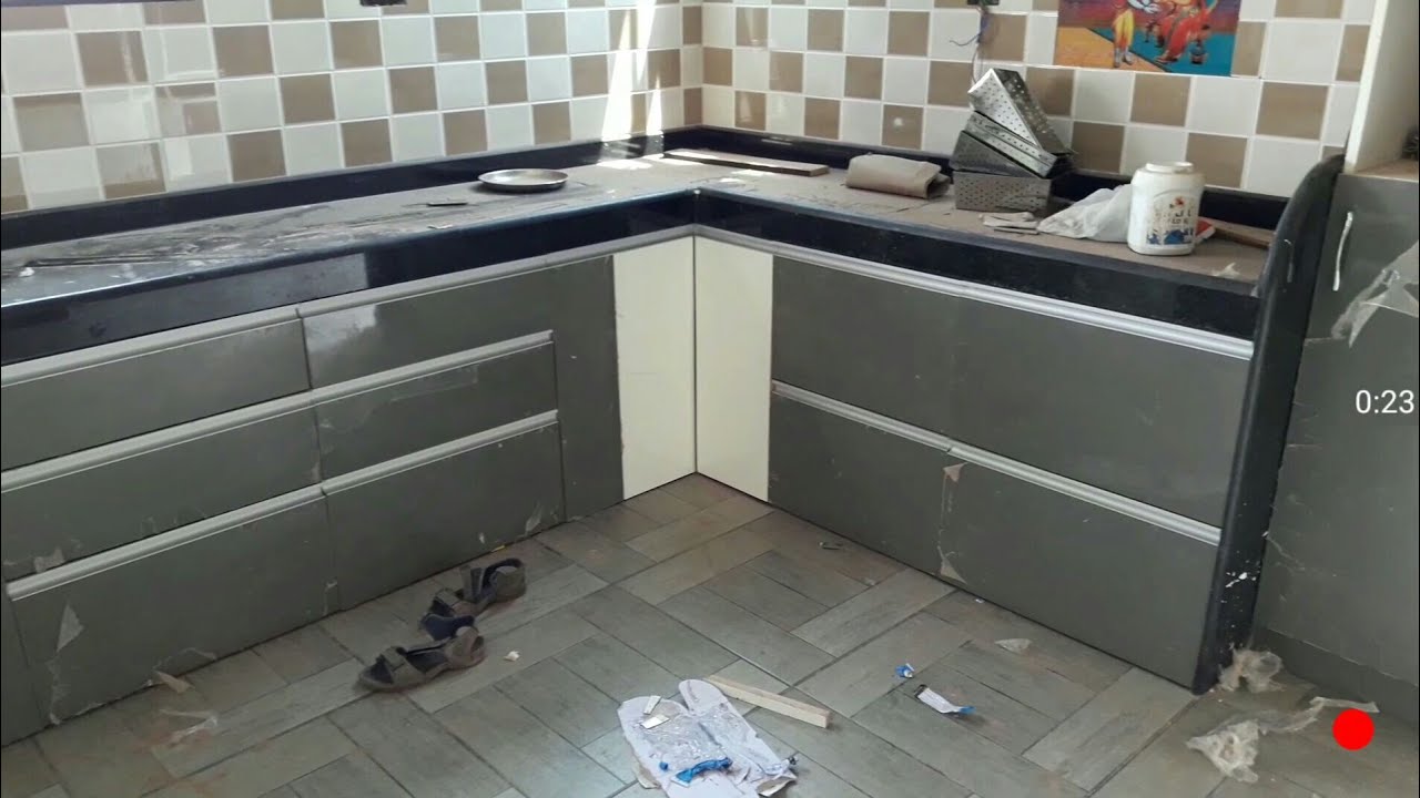 Modular fully furnished kitchen design - YouTube
