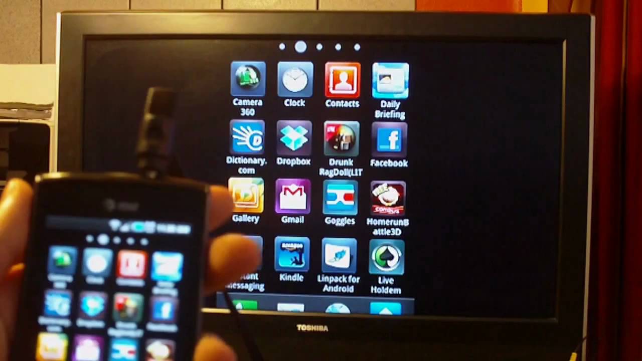 Samsung Captivate TV-out Tutorial and Demo - YouTube