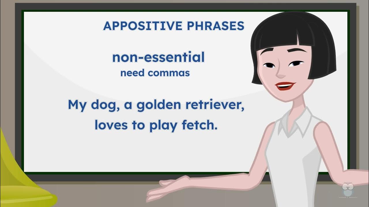 Appositive Phrases Grammar Lesson - YouTube