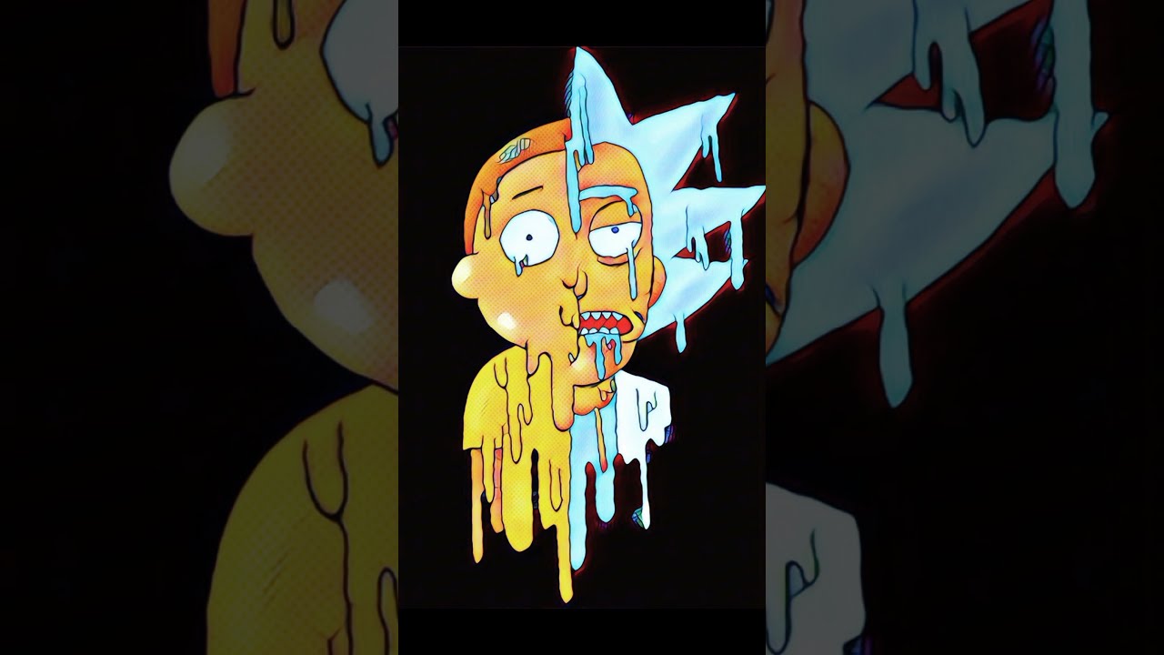 Drawing Rick and Morty!! |Dripping effect| lofi music - YouTube