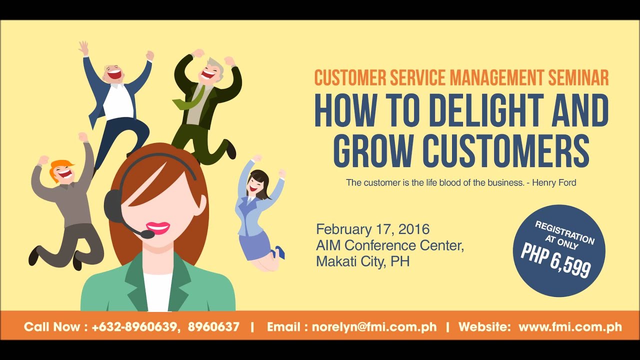 Customer Service Management Seminar Radio Ad - YouTube