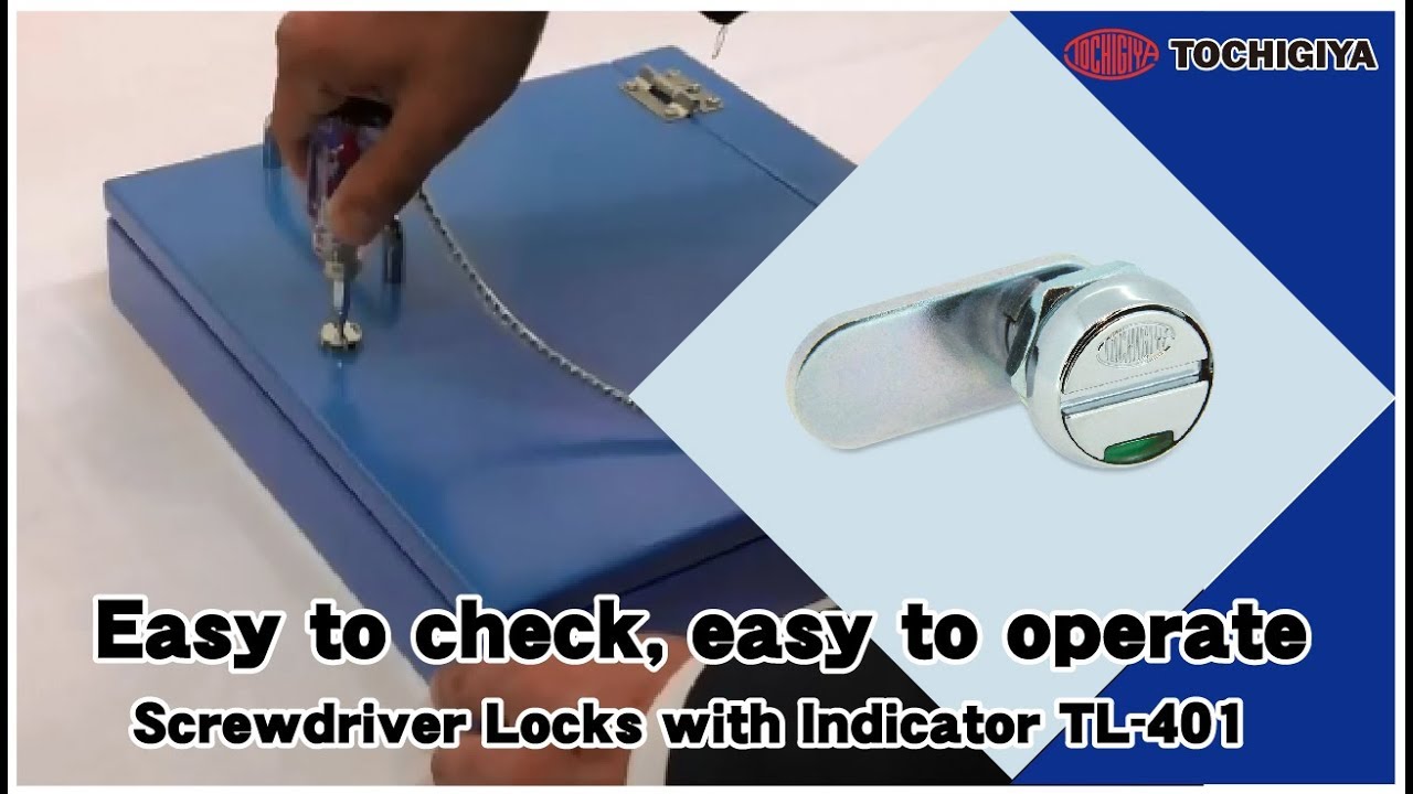 Screwdriver Locks with Indicator TL-401 - YouTube