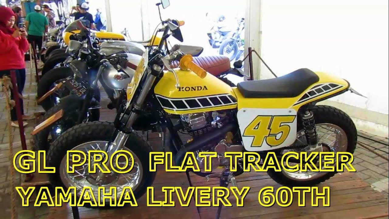 CUSTOM BUILD HONDA GL PRO 200 FLAT TRACKER YAMAHA LIVERY - YouTube