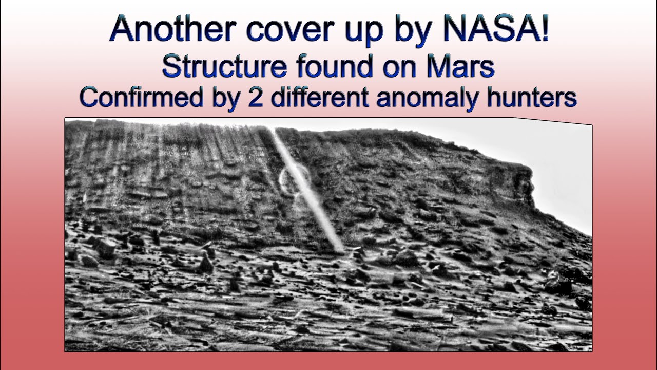Another structure found by the curiosity rover. Covered up by NASA ...