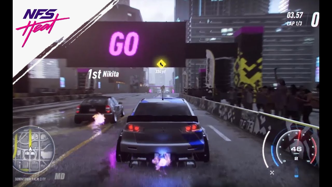 MITSUBISHI LANCER EVO X - NEED FOR SPEED HEAT GAMEPLAY - YouTube