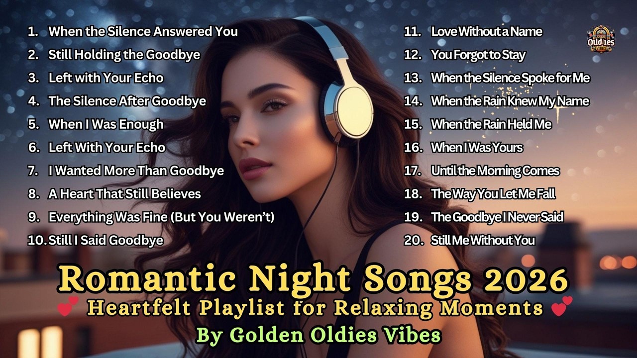 Romantic Night Songs 2026 🌌 Heartfelt Playlist｜20首夜晚療癒英文情歌推薦 #lovesongs ...