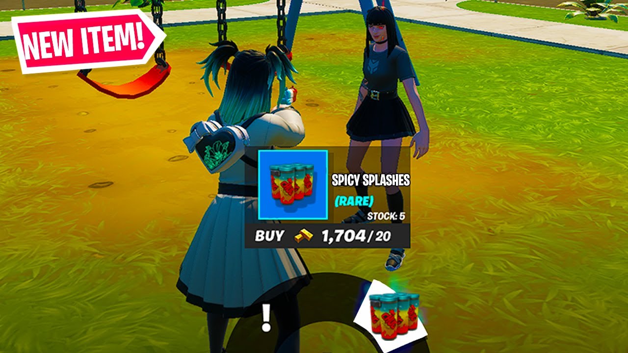 NEW SPICY SPLASHES GAMEPLAY SOON! NEW SPICY SPLASHES ITEM! (FORTNITE ...