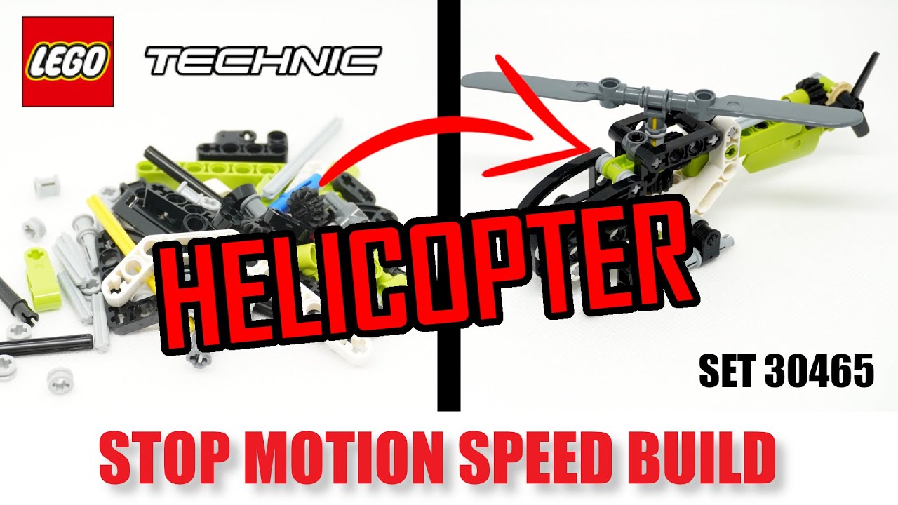 LEGO® Technic 30465 | HELICOPTER (2021) | STOP MOTION SPEED BUILD - YouTube